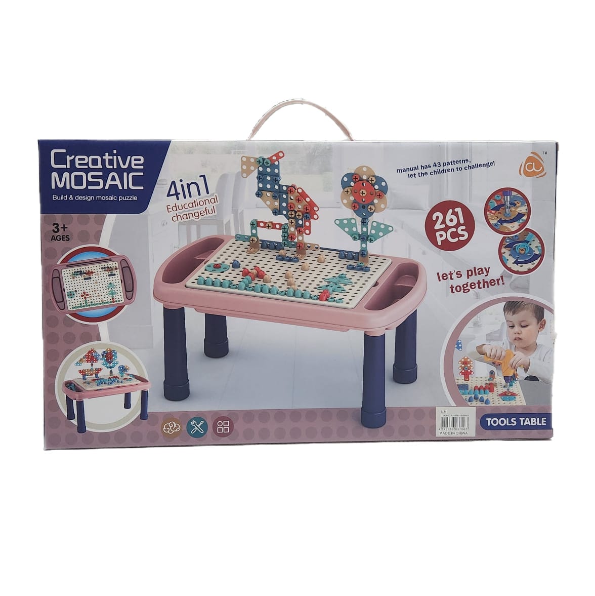 Mosaic Puzzle - 261 Pieces - 43 Patterns – Jouets h